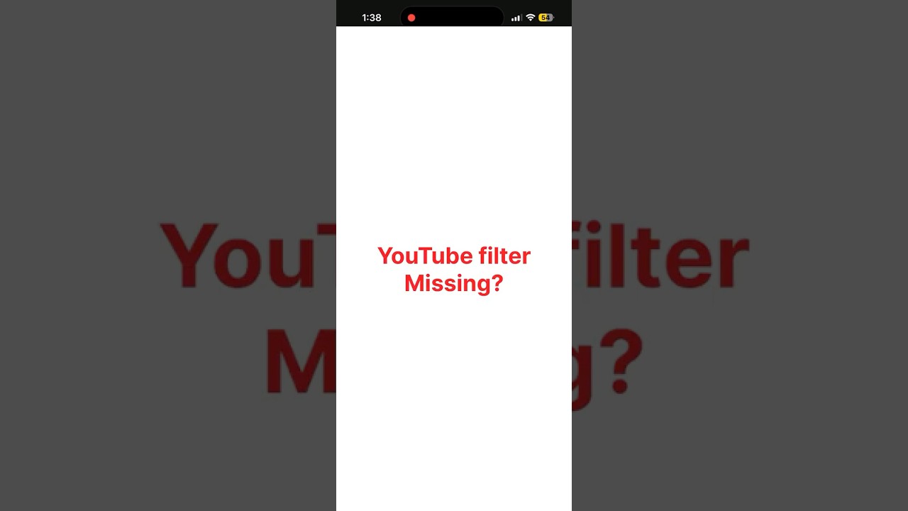 YouTube Search Filter Missing? Fix it now | How to fix missing search filter