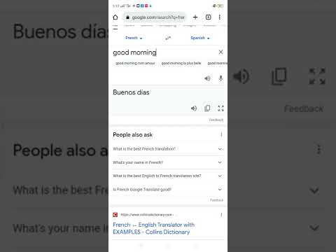 How google translate/pronounce "good morning" in Spanish Language
