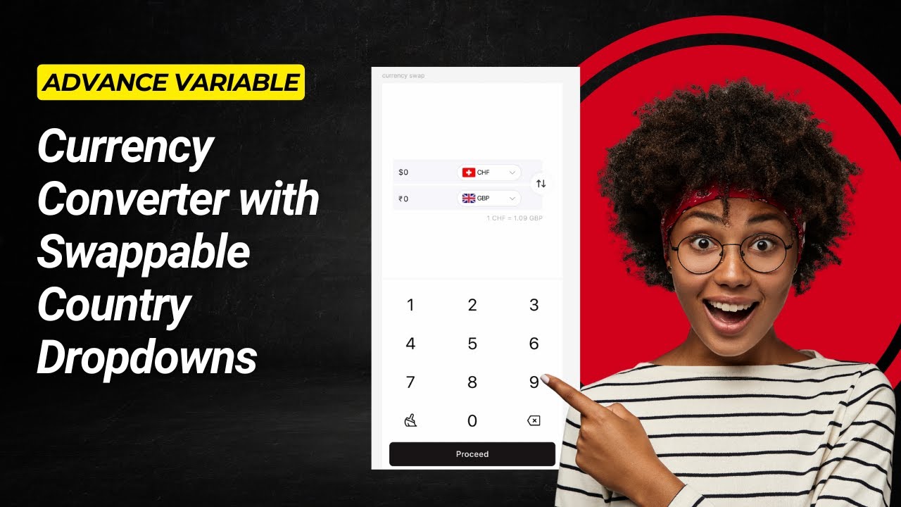 How to Design a Currency Converter with Swappable Country Dropdowns in Figma