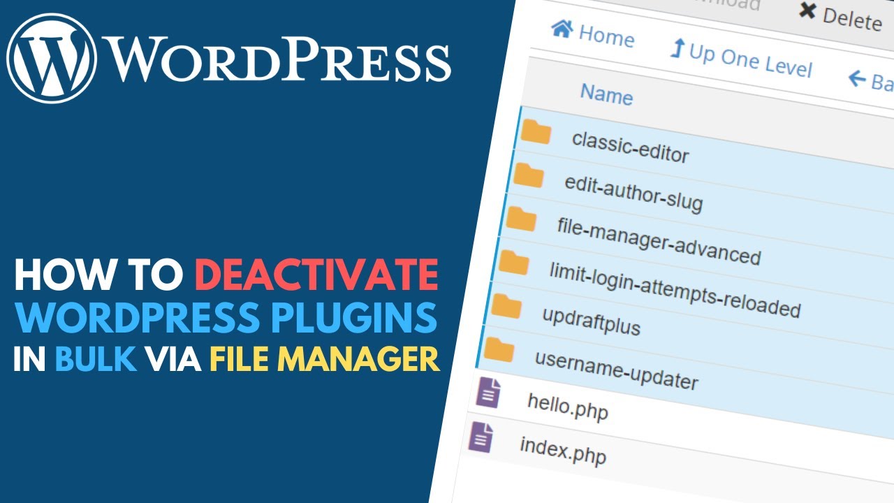 How to Deactivate WordPress Plugins in Bulk via cPanel File Manager