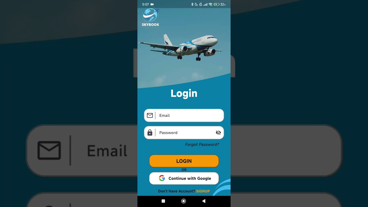 SKYBOOK – Flight Search & Booking App | Flutter + Firebase + Aviation Stack API