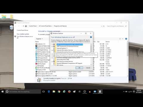 How to Turn Windows Features On or Off in Windows 10