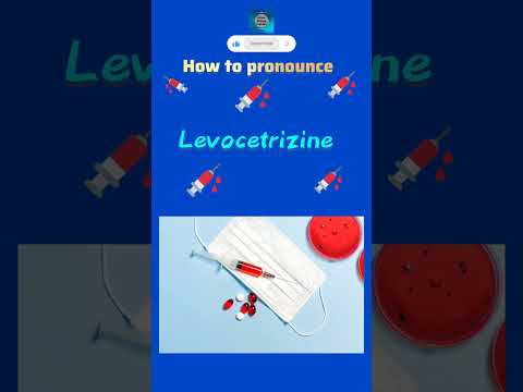 Levocetrizine | How to pronounce Levocetrizine | Uses of Levocetrizine #shorts