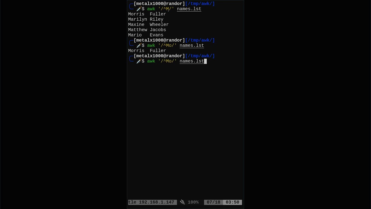 07 AWK Tutorial Short