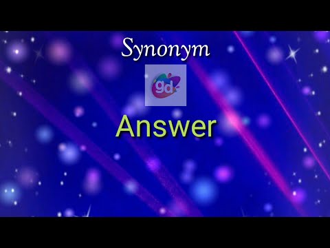 Answer Synonym with Meaning||Googul Dictionary||