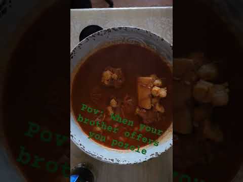 #beef #pozole was so bomb I forgot to film the lime and lettuce garnish 🥣🥬🍈