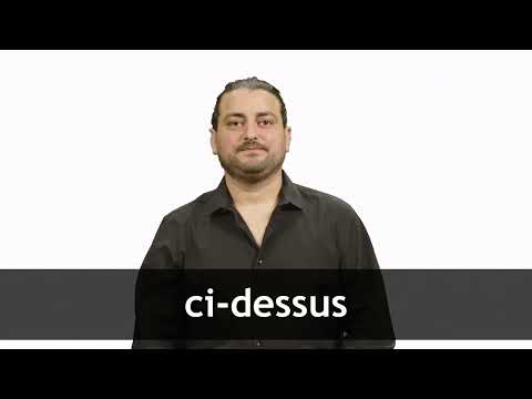 How to pronounce CI-DESSUS in French