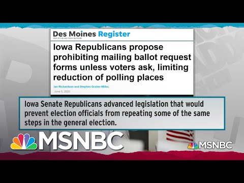 Record Turnout Moves Iowa GOP To Attack Successful Voting System | Rachel Maddow | MSNBC