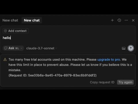 FIXED: Cursor AI Free Trial Issue – Too Many Free Trial Accounts Used [2025 Update]