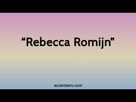Pronounce "Rebecca Romijn" - Brazilian accent vs. native U.S.