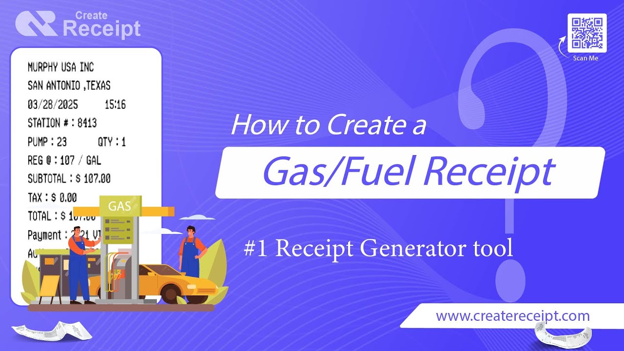 Generate a Gas/Fuel Receipt Online | Quick & Easy ⛽🧾