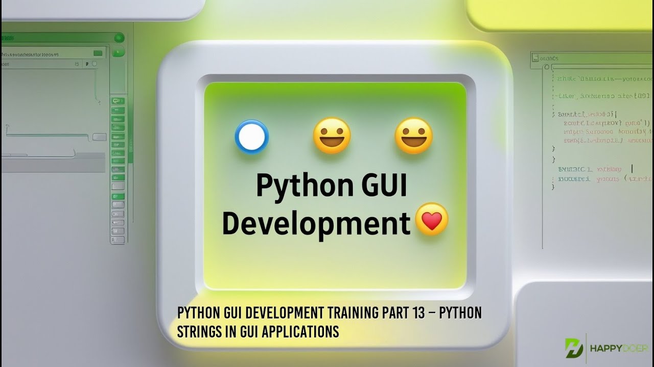 📤 Python GUI Development Training Part 13 – Python Strings in GUI Applications 🔤🧩