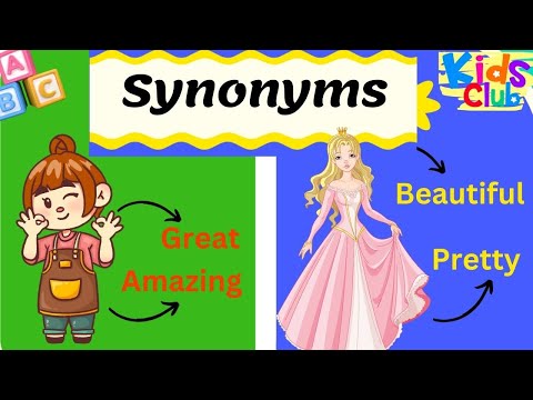 Synonyms for Kids | Learn the Synonyms | Synonyms in English | English Vocabulary