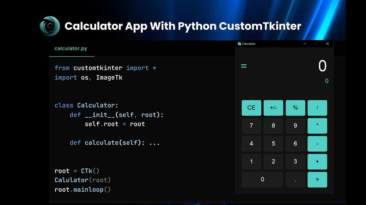Calculator App With Python || Full Tutorial