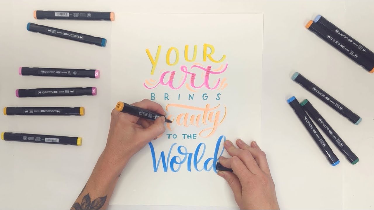 Hand Lettering Demo with Spectra AD®