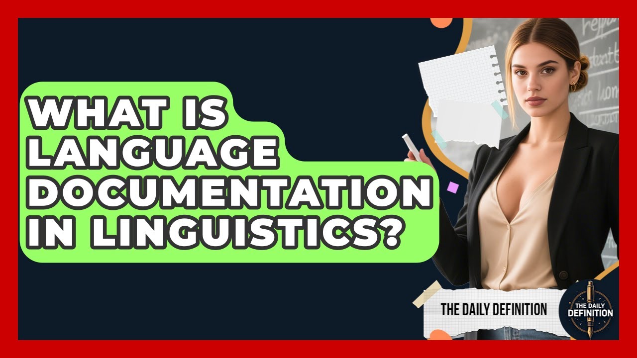 What Is Language Documentation In Linguistics? - The Daily Definition