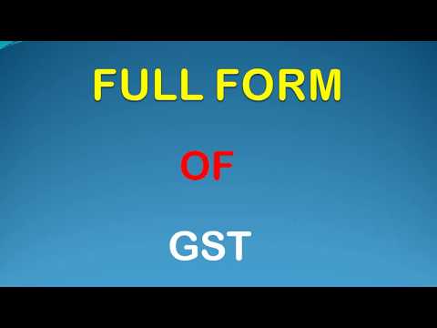full form of GST