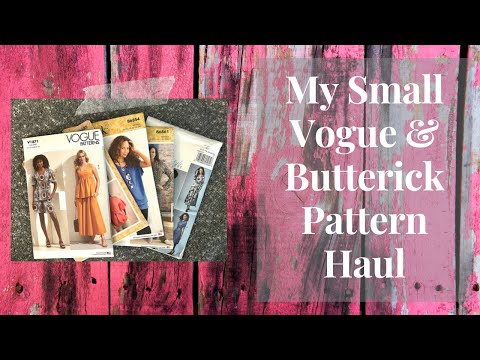 My Small Vogue & Butterick Pattern Haul