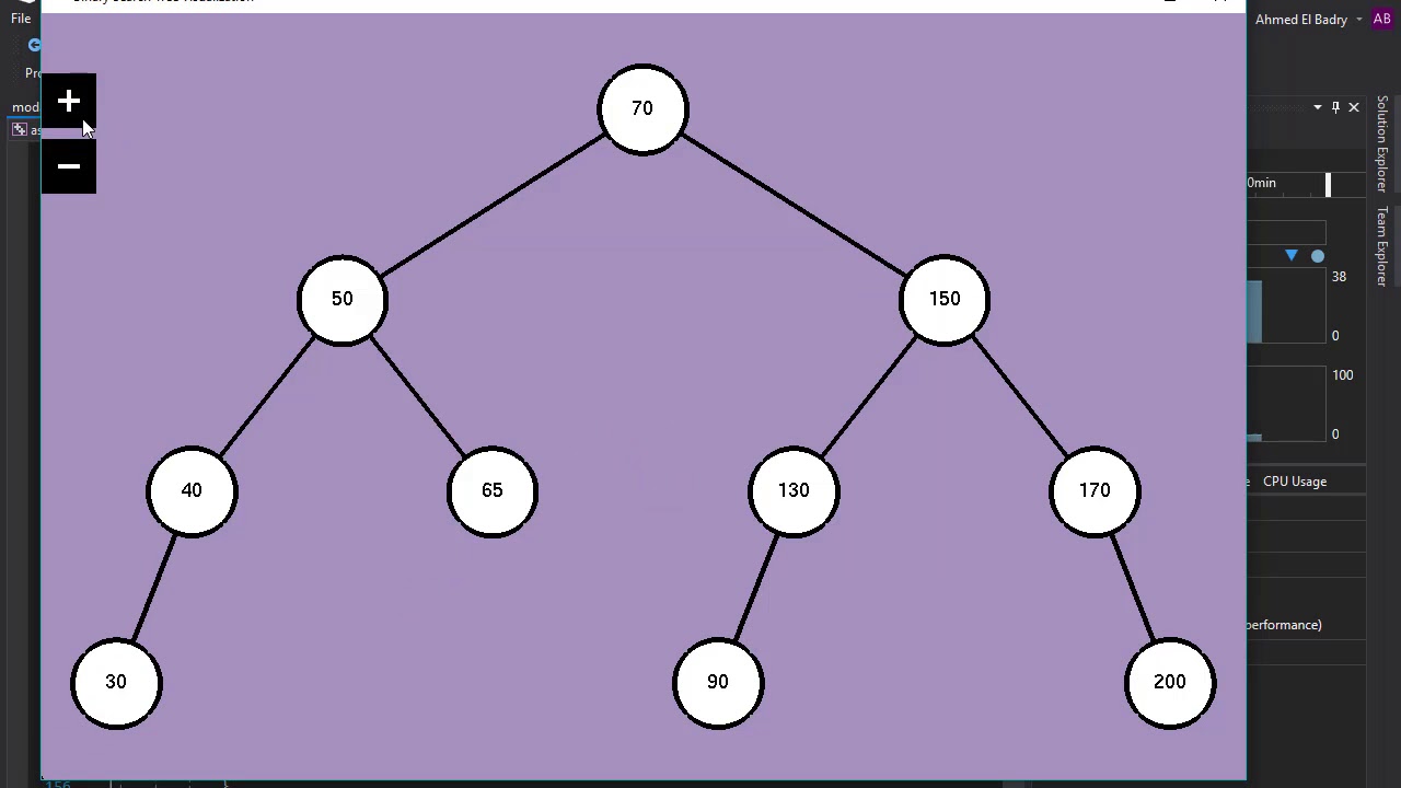 Binary Search Tree Visualization Using OpenGL