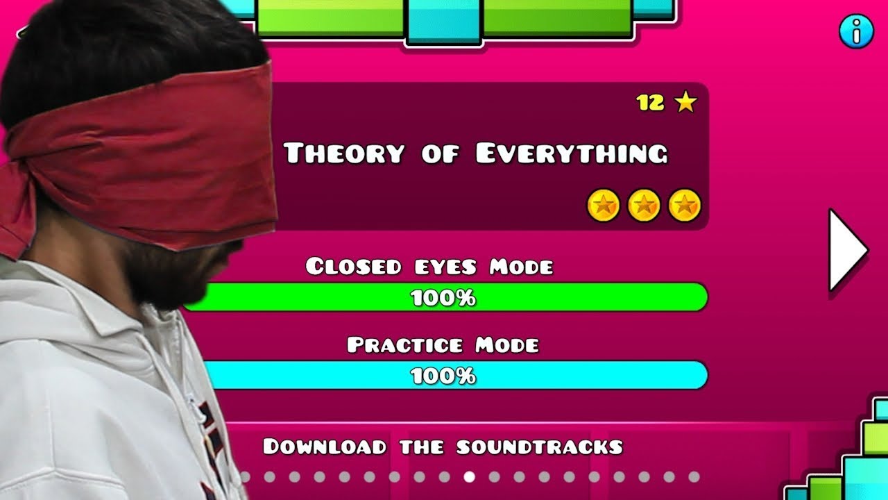 Geometry Dash - Level Twelve Closed Eyes