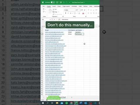 Get Name from Email