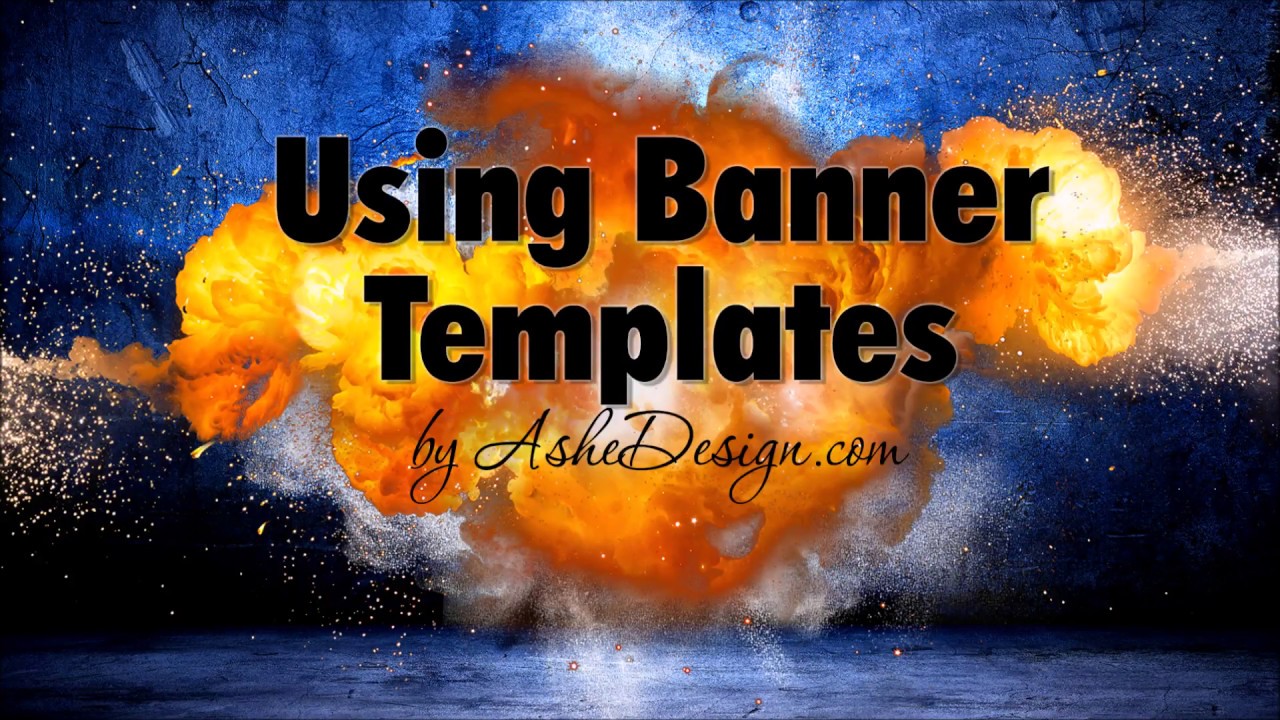 Using Ashe Design Sports Team Banner Templates