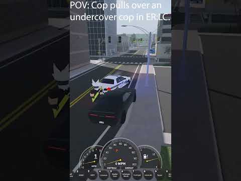 POV: Cop pulls over an undercover cop in ER:LC #roblox #robloxshort #robloxshorts