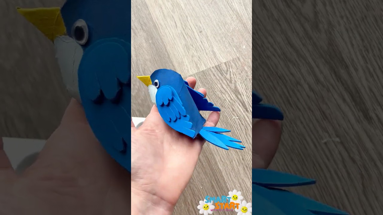 🐦 Easy Toilet Paper Roll Bird Craft | Fun DIY Kids Activity with Miss Daisy!