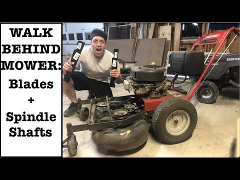 Walk Behind Mower - Blades/Spindle Shaft Replacement