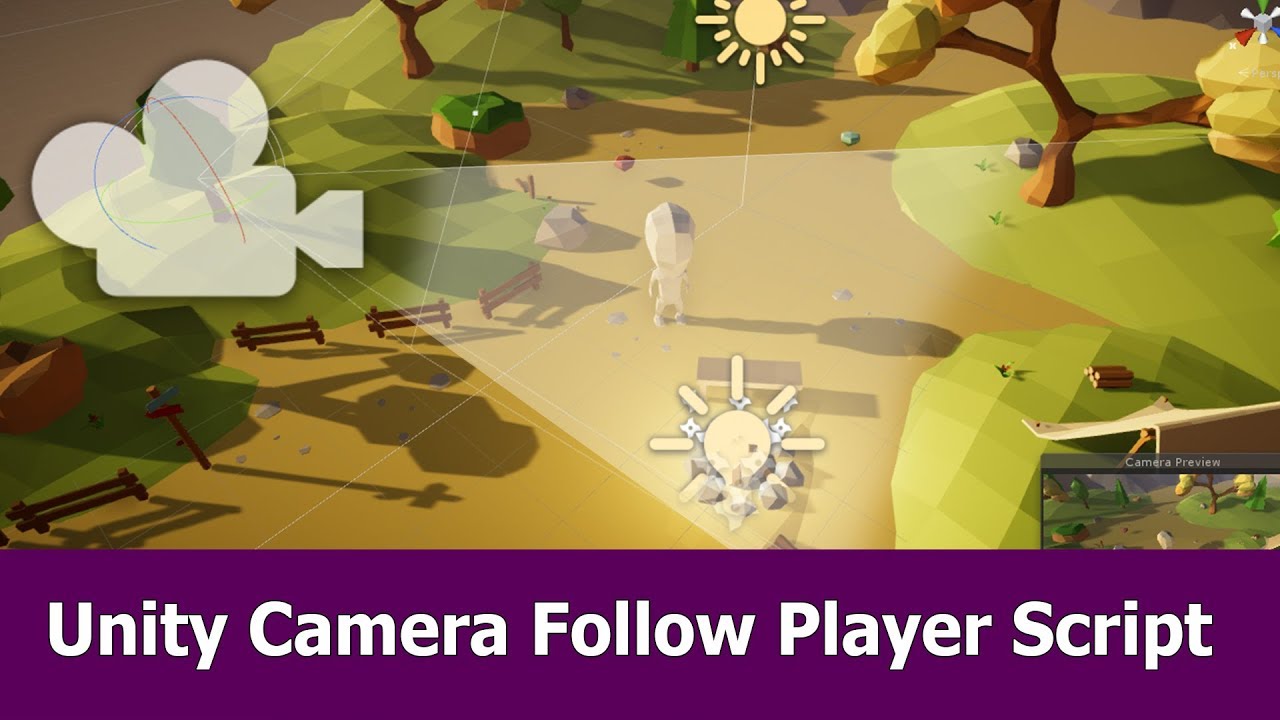 Unity Camera Follow Player Tutorial (Free Assets & Scripts)
