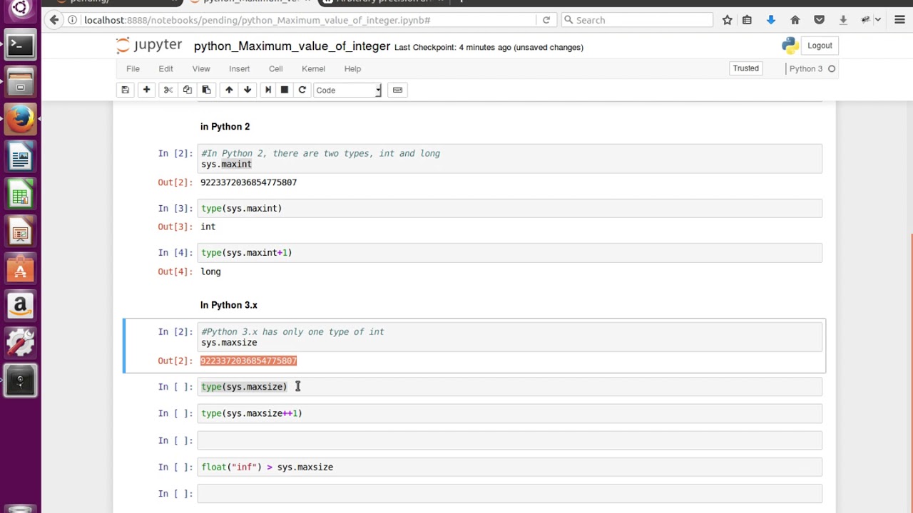 Python What is the maximum value of an Integer