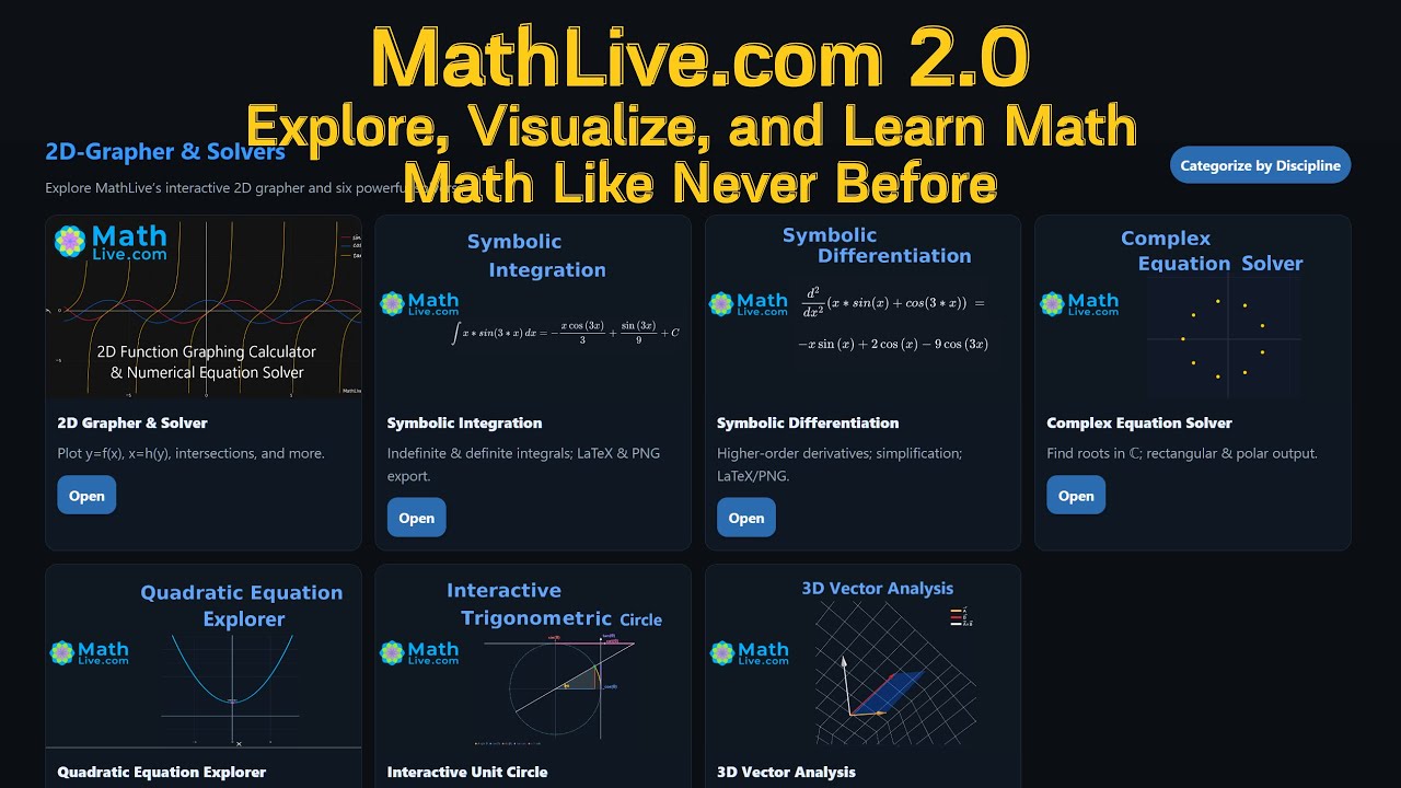 MathLive.com 2.0: Explore, Visualize, and Learn Math Like Never Before