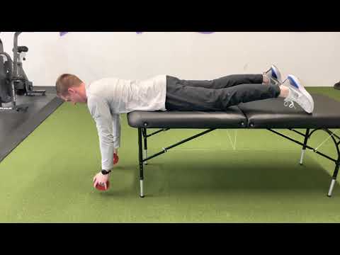 Prone Horizontal Adduction Shoulder Exercise