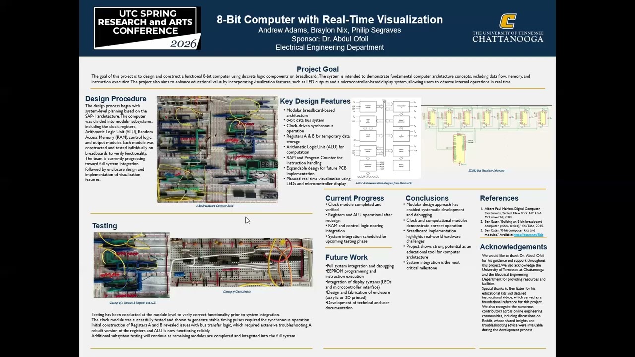 8 Bit Computer Final Design Project Poster Spring 2026