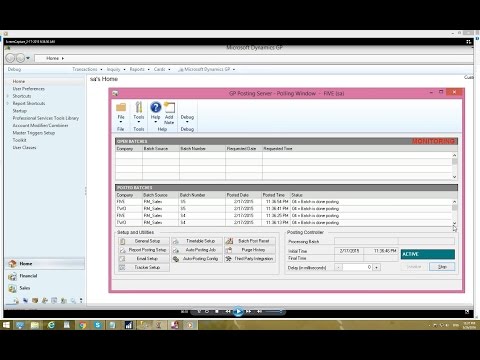 Microsoft Dynamics GP Automatic Batch Posting in Apps coded with eConnect or Integration Manager