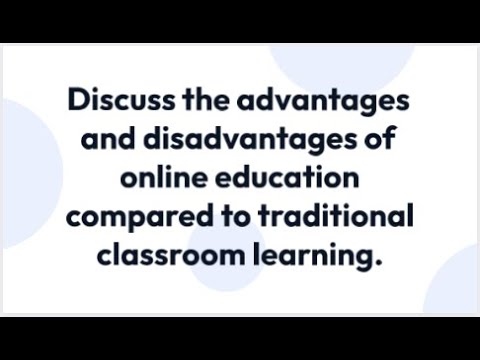 IELTS Essay Topic - E-Learning vs. Classroom: Pros and Cons