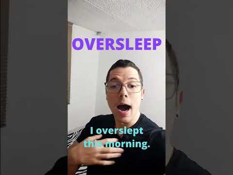 Oversleep | Quedarse Dormido | Curso de Inglés | #Shorts