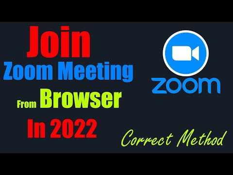 How to join zoom meeting from browser