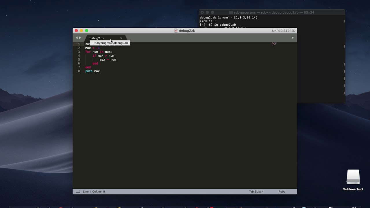 Ruby Debugger Simple Tutorial