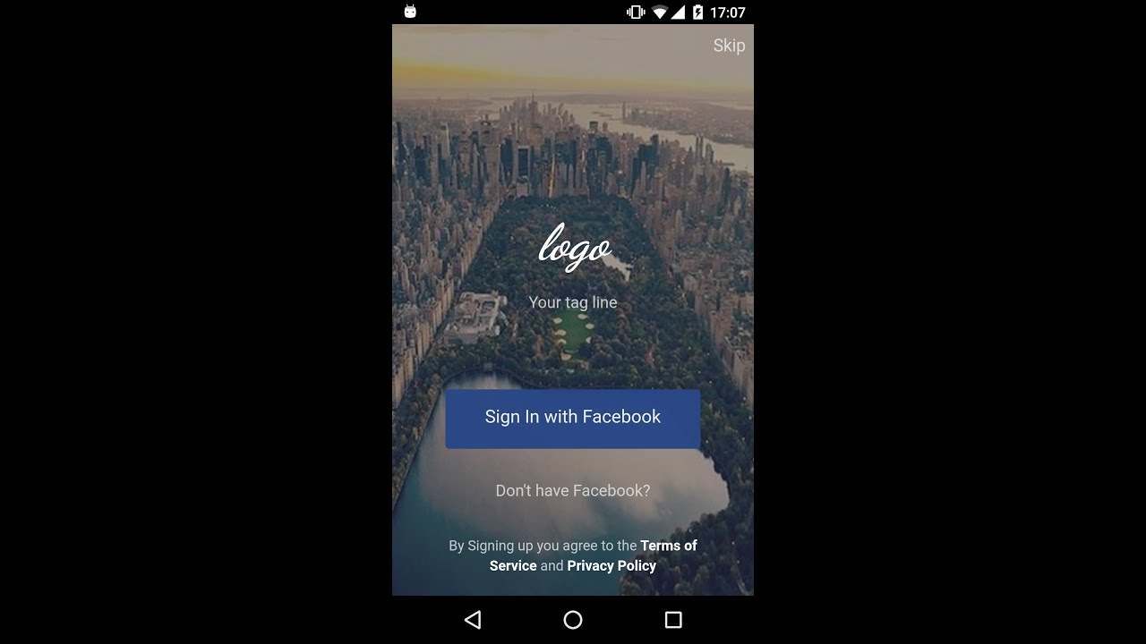 Social App - Ionic Starter App