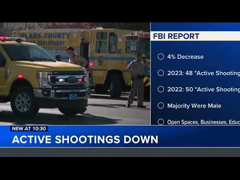 Active shooter incidents declined from 2022 to 2023, FBI report says