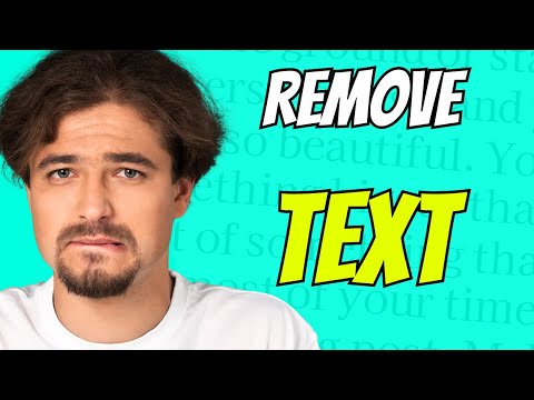 How to Remove TEXT from Image for FREE - STEP BY STEP