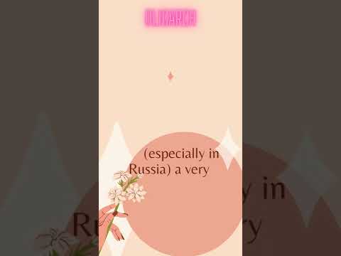OLIGARCH MEANING | PRONOUNCE OLIGARCH