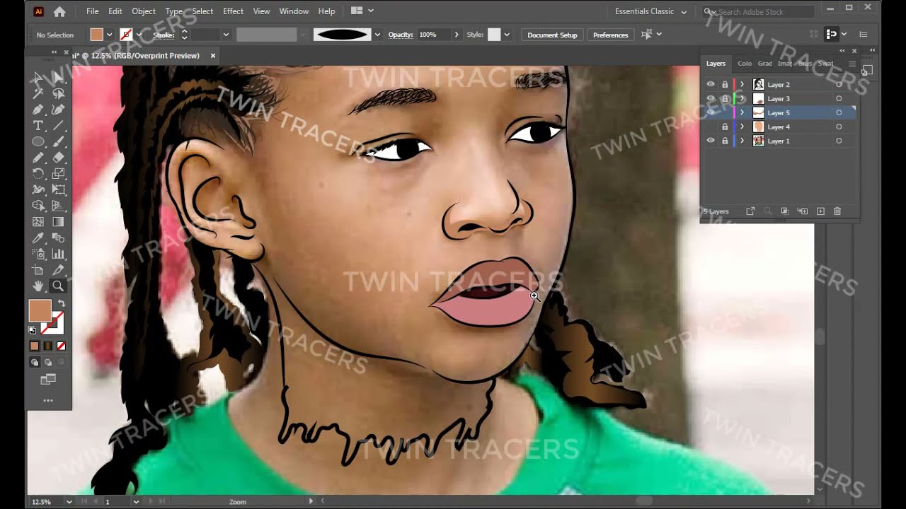 How To Create Vector Art Of The Karate Kid In  Adobe Illustrator | TWIN TRACERS