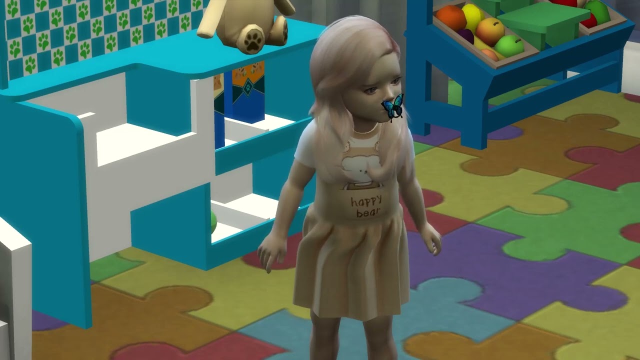 Cute toddle use pacifier and thumb sucking | The Sims 4