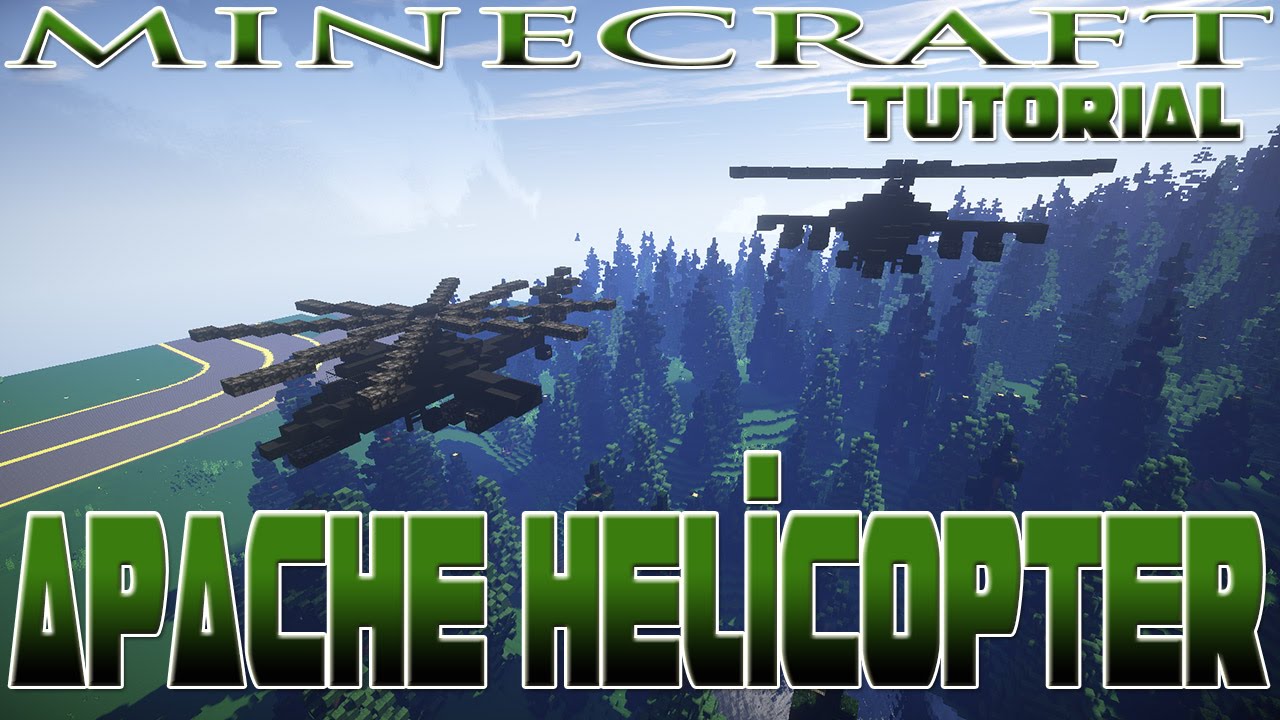 MINECRAFT / HYTALE : Helicopter Tutorial : Boeing AH-64 Apache