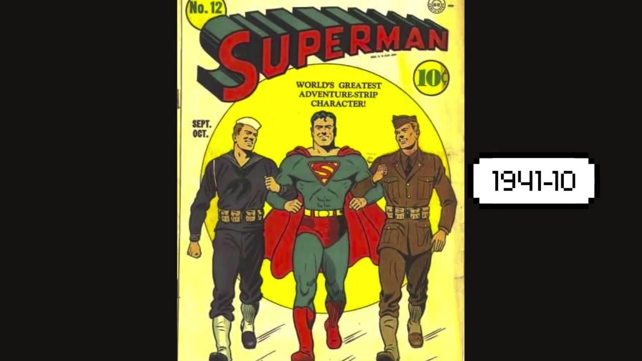 Superman Comic Covers 1939-1943
