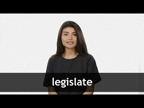 LEGISLATE definition and meaning | Collins English Dictionary