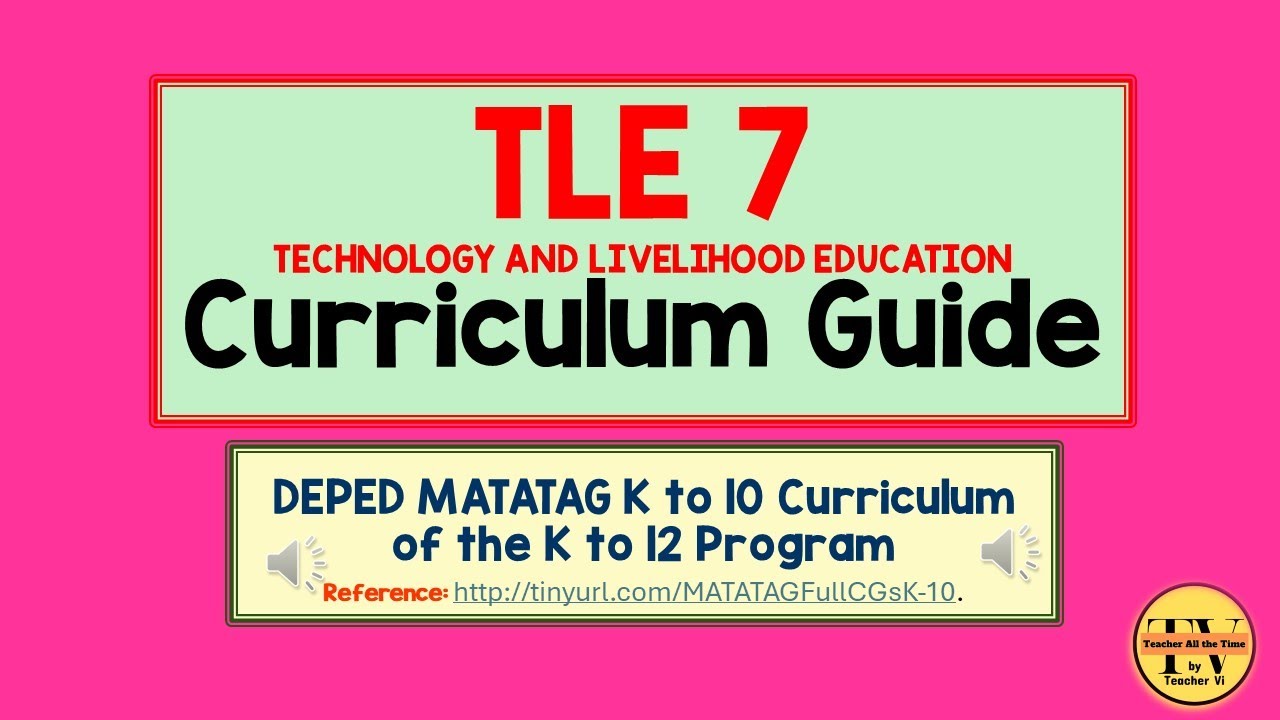 DEPED MATATAG TLE 7 CURRICULUM GUIDE with FREE downloadable files #depedmatatag