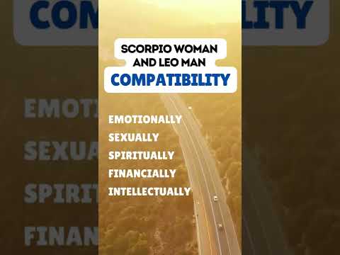 Scorpio Woman with Leo Man Compatibility #zodiac #dating #shorts